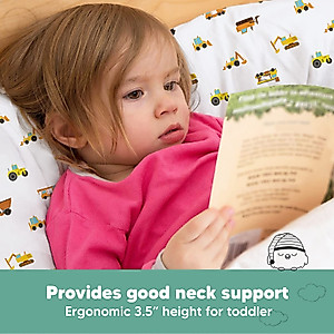 KeaBabies Toddler Pillow with Pillowcase Toddler Pillowcase for 13X18 Pillow - 13x18 My Little Dreamy Pillow - Organic Toddler Pillow Case for Boy, Kids