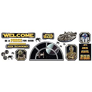 Eureka Star Wars Welcome Classroom Bulletin Set Classroom Decor, 0.1 x 18 x 28 inches, 24 Pieces (847543)