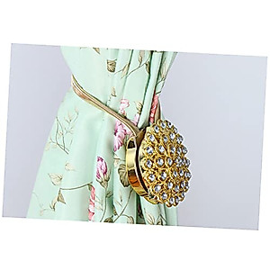Garneck Magnetic Curtain Tiebacks Royal Drips Curtain Ties Magnetic Curtain Tie Backs Magnetic Tie Backs Magnetic Curtain Tiebacks Gold Curtain Holdbacks Office Accessories Magnetic Buckle