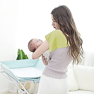 BlueSnail 6 Pack Large Baby Burp Cloths, Ultral Absorbent and Soft Double Layered Burping Cloths (Green+Gray Set)