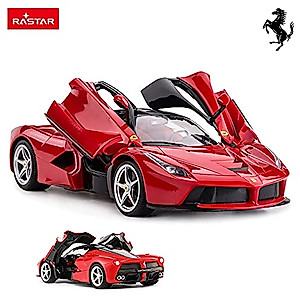 Rastar RC Car | 1/14 Scale Ferrari LaFerrari Radio Remote Control R/C Toy Car Model Vehicle for Boys Kids, Red