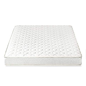 Best Price Mattress 8 Inch Tight Top Innerspring Hybrid Mattress - Comfort Foam Top with Bonnell Spring Base, Twin, White