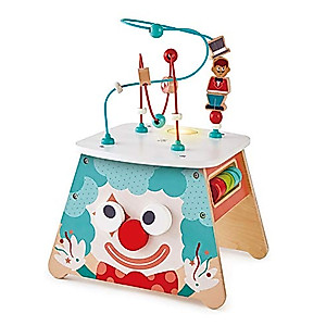 Hape Light-Up Circus Activity Cube | Bright Activity Center Development Play Set Toy for Toddlers