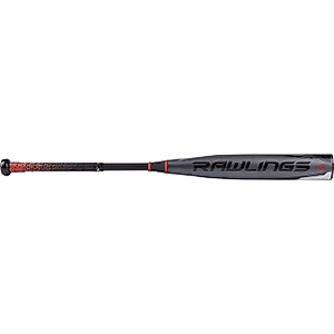 Rawlings Quatro Pro 2022 BBCOR 2 5/8" 2 Piece Composite Baseball Bat Drop -3, Black/Grey/Red, 32"/22oz