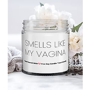 AppreciationGifts Fun Candles for Husband - Smells Like My Vagina, Funny Candles, Funny, Sexy, Boyfriend, Joke Gag Candle 9oz
