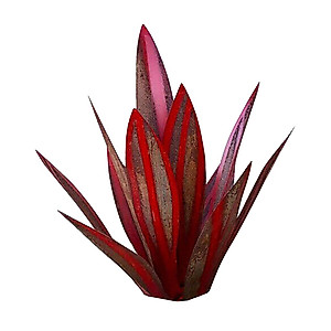 CUCUDAI Simulation Art Agave Plant Ornaments DIY Rustic Metal Sculpture for Outdoor Patio Yard Garden Decoration Stakes Lawn Statue Home Decor
