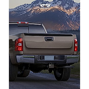 LUMENIX Aluminum Tow Trailer Hitch Cover Heavy Duty 2" Inch Receivers Plug Covers w/Locks, Black USA American U.S. Flag Metal Emblem Guard Compatible with Pickup Trucks Ford Toyota SUV