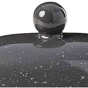 Boston Warehouse Speckleware Covered Butter Dish, Standard, Charcoal Grey