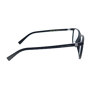 Dolce & Gabbana DG 5027 2525 Matte Black Plastic Rectangle Eyeglasses 55mm