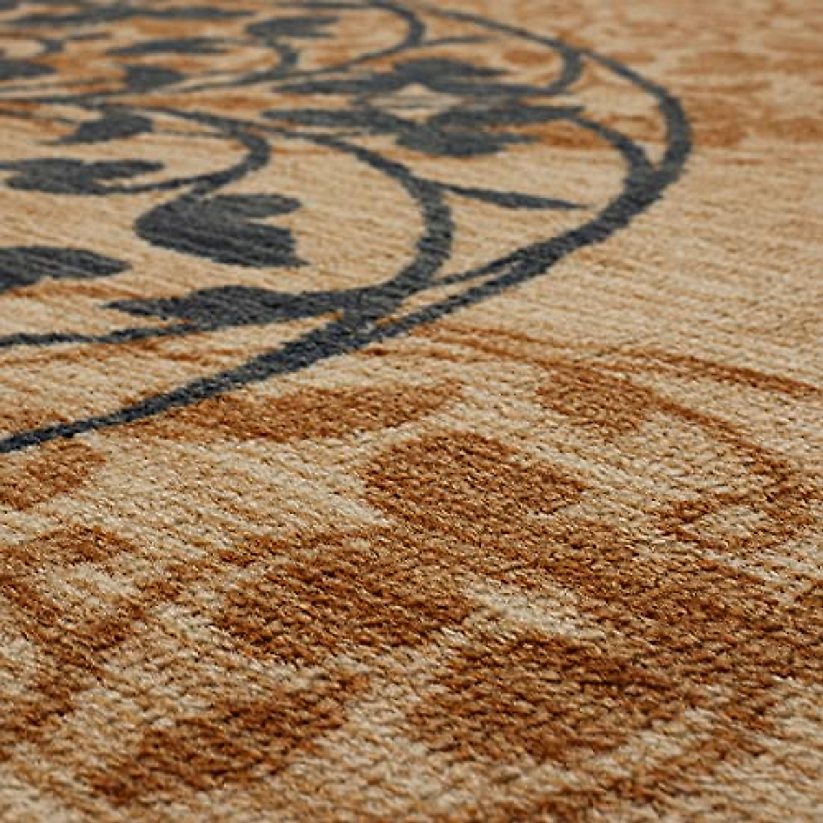 Mohawk Home Soho Medallones Garden Ornamental Runner Area Rug, 1'8"x5', Beige