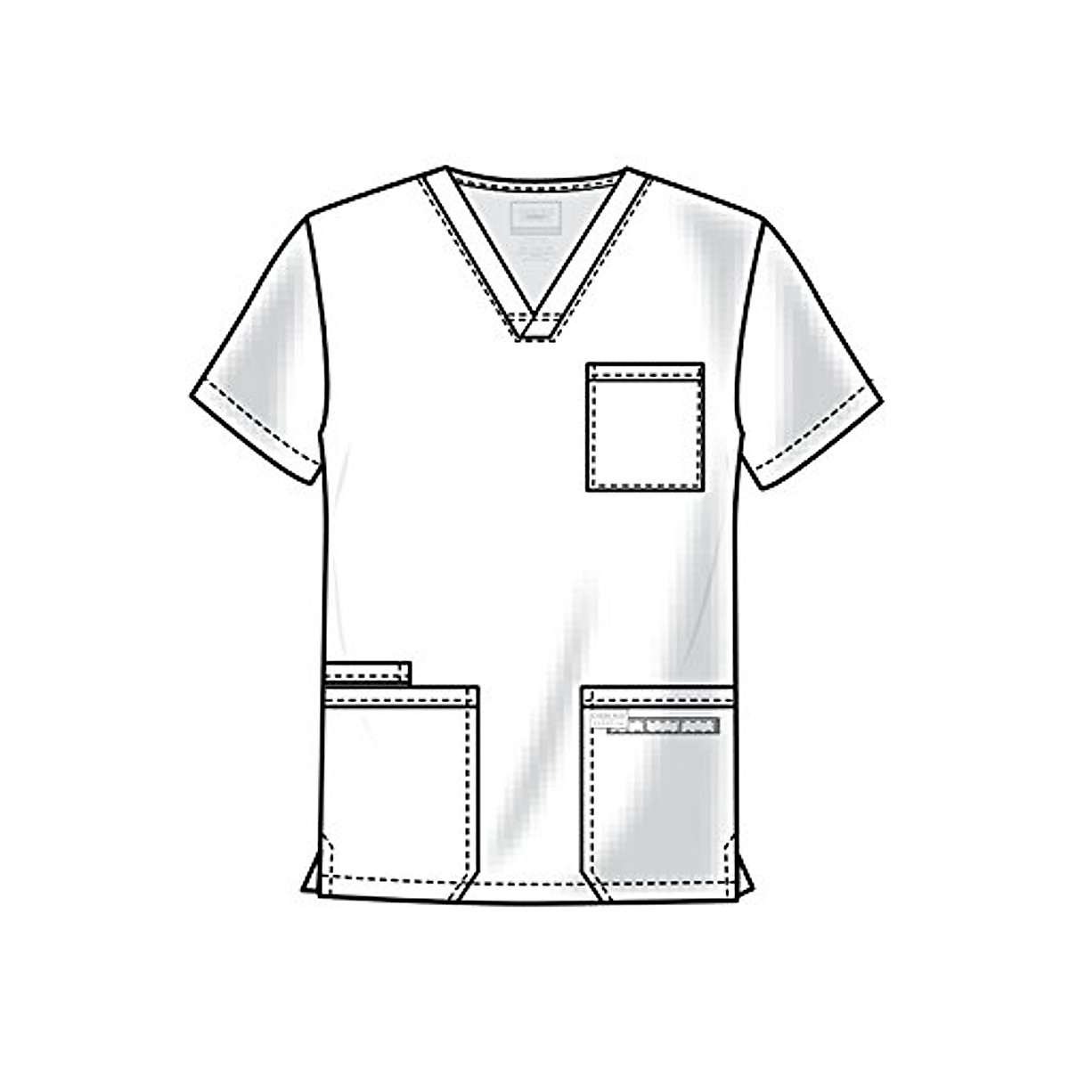 Cherokee Scrubs for Men Workwear Professionals V-Neck Four-Pocket Scrub Top WW695, XL, Ciel Blue