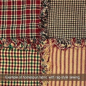 Timber Green 2 Cotton Homespun Plaid Fabric by JCS - Sold by The Yard