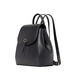 Kate Spade Adel medium flap Leather Backpack (Black)