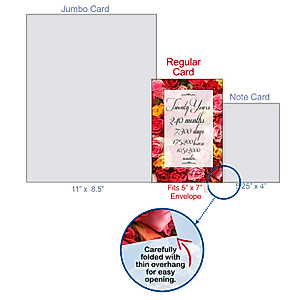 NobleWorks - Jumbo Card for 60th Birthdays (8.5 x 11 Inch) - Fun Milestone Birthday Celebration, Big Group 60 Year Old Greeting - Big 60 J9066MBG