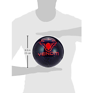 On The Ball Bowling Motiv Venom Spare Bowling Ball - Purple/Orange 12lbs