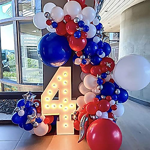 CACOLULU White Balloons Garland Arch - 120Pcs 18+12+10+5 Inch White Balloons Different Sizes Pack, White Latex Balloons Garland Kit for All White Wedding/Baby Shower/Engagement/Birthday Decorations