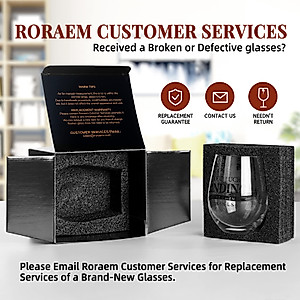 RorAem Wine Glasses Gifts for Friends - Good Luck Finding Better Friends Than Us - Stemless Wine Glass Etched - Funny Farewell Gifts for Friends Neighbors Moving Away Good Bye Wine Glass Cup 16oz