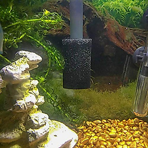 Senzeal 4PCS Pre-Filter Foam Sponge Roll Aquarium Filter Intake Cover for Aquarium Fish Tank(Medium)