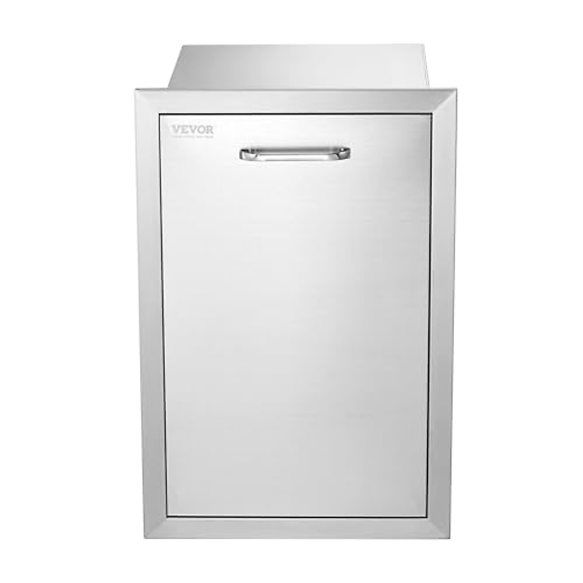 VEVOR Outdoor Kitchen Trash Drawer 16Wx22Hx16 D, Propane Tank Drawer, Stainless Steel Pull Out Trash Drawer with Handle, Outdoor Kitchen Cabinets Trash Can Pull Out, Outdoor BBQ Island Trash Bin