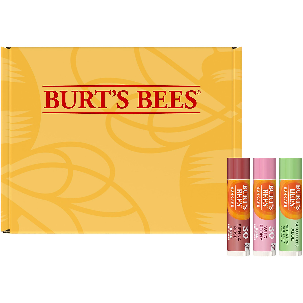 Burt's Bees SPF Lip Balms - 3 Pack Includes SPF 30 Tinted Lip Balms (2) & Soothing Aloe Lip Balm (1) with Aloe Vera, Coconut Oil & Shea Butter to Moisturize Dry Lips & After Sun Care