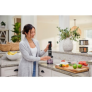 BLACK+DECKER Kitchen Wand Cordless Immersion Blender, 4 in 1 Multi Tool Set, Hand Blender with Charging Dock, Black (BCKM1014K10)