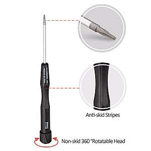 HQMaster Pentalobe Screwdriver for Apple MacBook Air & MacBook Pro with Retina Display Macs Notebook Laptop Back Case Bottom Cover Star Screws Computer Repairing Opening Tool