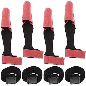 2 Sets Fishing Rod Protector Suite High Elasticity Red Elastic Band