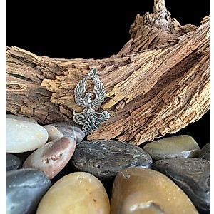 Jewelry Trends Eagle Wing Rising Phoenix Sterling Silver Pendant
