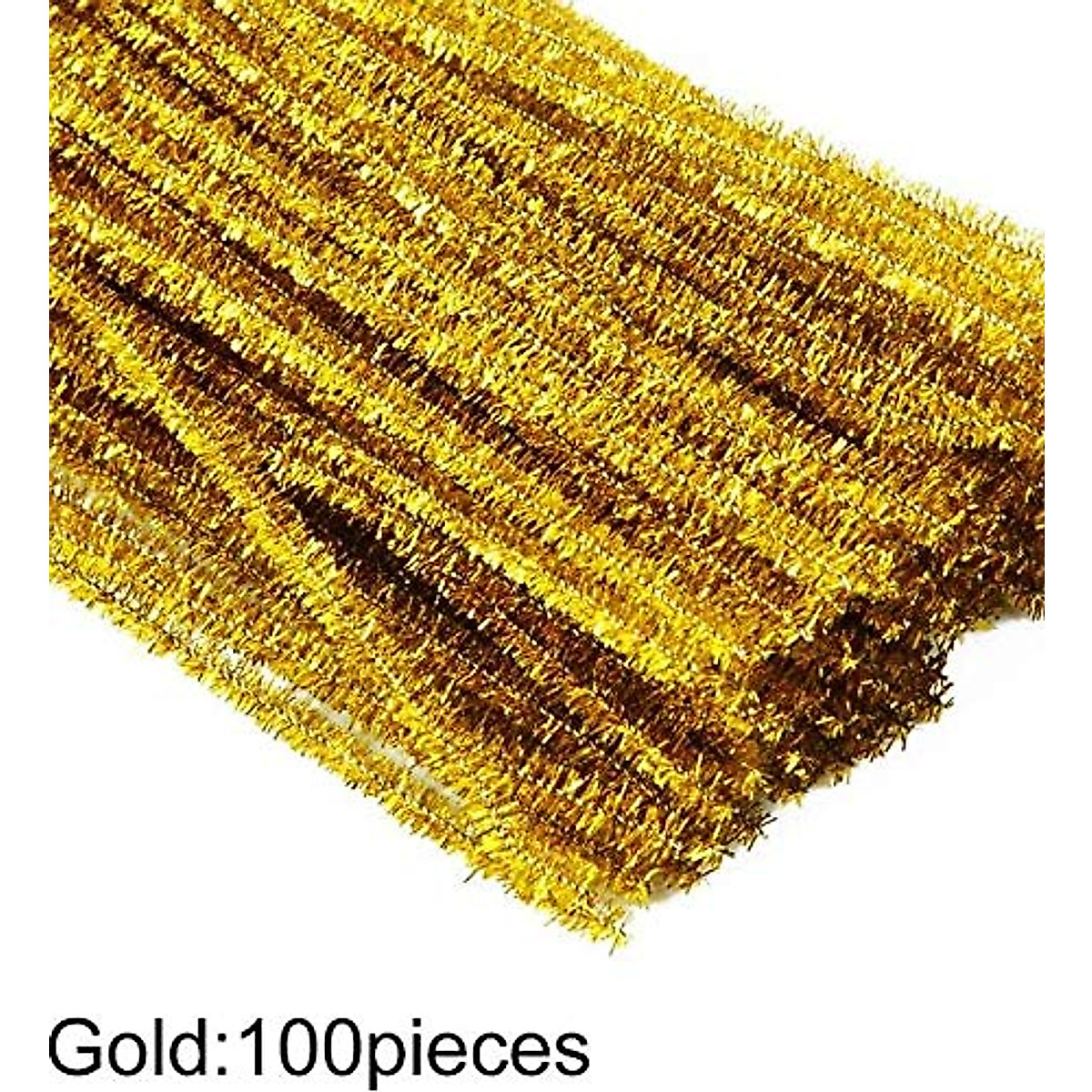 Gold Chenille Stems Pipe Cleaners for DIY Art Creative Crafts Decorations