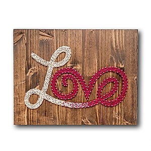 String of the Art Love String Art Kit, American Made Crafting Supplies, DIY Craft Kit for Adults, Beginner to Advanced Crafters