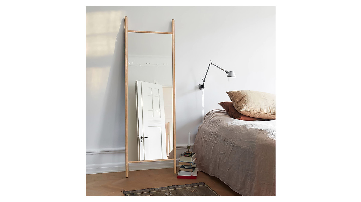 PexFix 65" Wooden Ladder Full Length Mirror