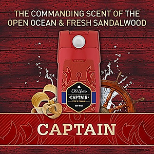 Old Spice Red Collection Body Wash for Men, Captain, 16 oz