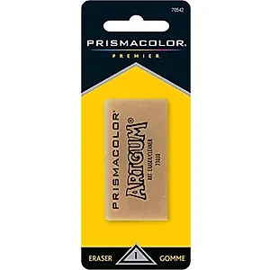 Sanford Design Art Gum Eraser, Artwork Eraser - Non-Toxic - 1 / Pack - Brown, 3 Packs