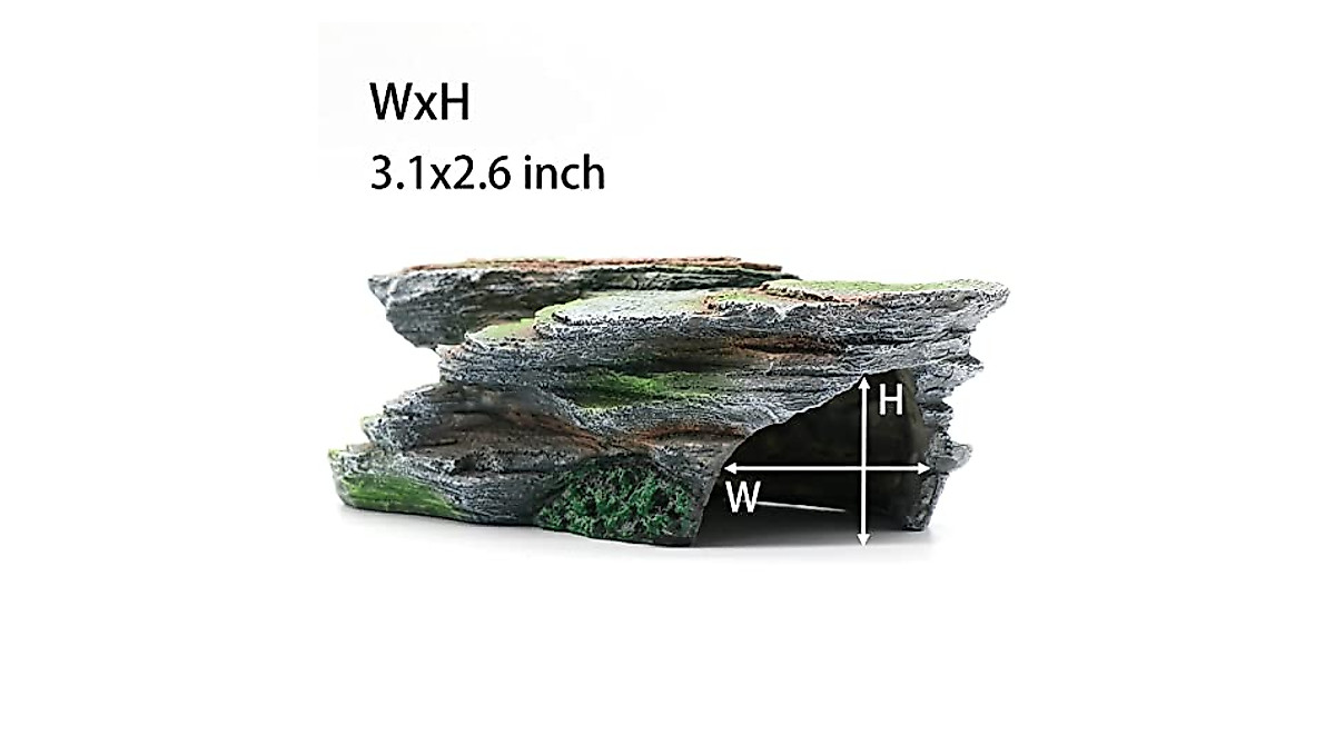 Reptile Resting Terrace Tortoise Climbing Platform Shale Scape Step Ledge, Reptile Cave Hideout ...