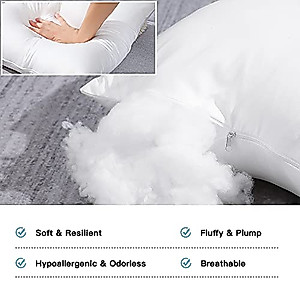 Artscope Outdoor Waterproof Throw Pillows Inserts, 18 x 18in Set of 4, Premium Fluffy Decorative Square Form Cushion Stuffer Inner Soft for Garden, Bench, Tent, Couch, Patio Furniture Pillows Inserts