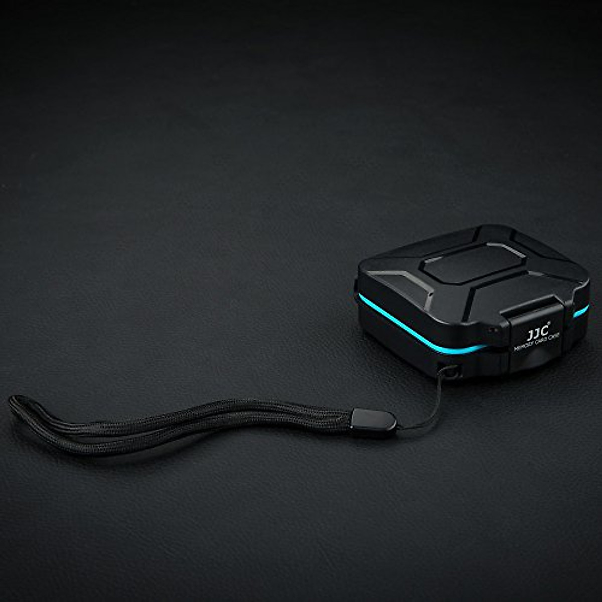 JJC Deluxe 8 Slots Compact Memory Card Case Holder Box Organizer for SD microSD SDXC microSDXC SDHC microSDHC TF Card, Travel-Friendly Memory Card Container with Water-Resistant & Shockproof Function