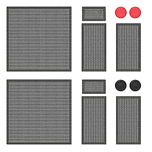 FASTSNAIL Dust Proof Cover for Xbox Series X, Dust Filter Cover Kit Compatiable with Xbox Series X, Include 2 Pack PVC Mesh Filter Cover and 4 Rubber Thumb Grip Cover