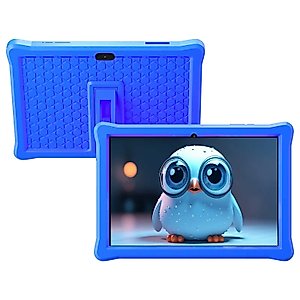 Kids Tablet 10 inch, Android Tablet for Kids, 2GB RAM 32GB ROM Android 11 Tablets IPS Touch Screen 1280x800, Iwawa & Parent Control Toddler Tablet, WiFi, Dual Camera, 6000mAh Battery, Shockproof Case