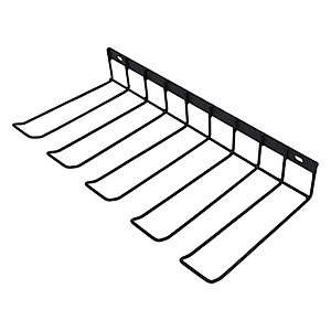 evhooe 2 Pieces Electric Drill Storage Rack Holds 4 Drills, Wall Mounted Cordless Drill Holder Power Tool Organizer for Garage Workshop, Black
