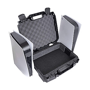 Case Club Compact Hard Carry Case - Fits Gen 1 PlayStation 5 (PS5) - Impact Resistant - Lockable - Laser Cut Foam - Made in USA