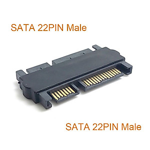 chenyang CY 3.5 & 2.5inch SATA 22Pin 7+15 Male to SATA 22P 7+15 Male Extension convertor Straight Adapter
