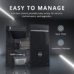 Dell OptiPlex 7080 Gaming Desktop Mini Tower, Intel Core i7-10700 Processor, 32GB RAM, 1TB PCIe SSD, Intel UHD Graphics, Windows 11 Pro, Black