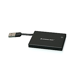 IOGEAR Portable Smart Card (CAC) Reader - TAA Compliant - Military - DOD - Government - Healthcare - Banking - Compatible Win, Mac OS and Linux - GSR203