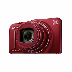 Nikon COOLPIX S9700 Compact Digital Camera - Red (16.0 MP, 30x Zoom) 3.0 inch