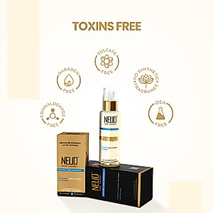 NEUD Natural Hair Inhibitor for Permanent Reduction of Unwanted Body & Facial Hair in Men & Women - Pack of 1