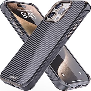 REBEL Case for iPhone 15 Pro Max [Gen-5 Aramid Fiber] Strong MagSafe Compatible, Grippy Sides, Shockproof Corners, Metal Lens + Buttons, Upgraded Protective Design, 6.7 Inch Phone 2023 (Black)