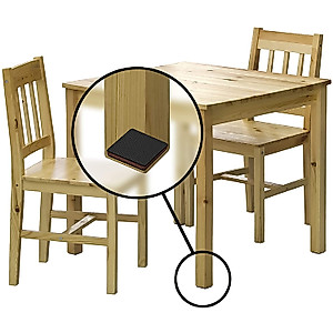 GorillaPads Non Slip Furniture Pads/Floor Gripping Pads (Set of 16 Grips) 2 Inch Square Floor Protectors for Under Furniture, Black, CB142-16