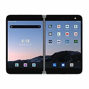 Microsoft Surface Duo Foldable Tablet, 128GB, Unlocked All Carriers - Glacier (Renewed)