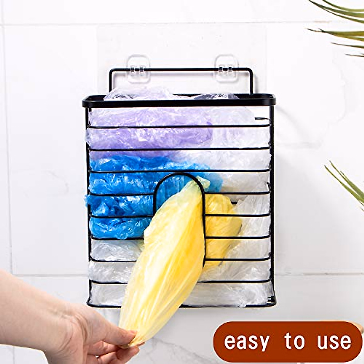 Easy Wall Mount Bag Saver,Plastic Shopping Bags Organizer,Kitchen Storage Organizer Holder or Basket,Grocery Plastic Bag Holder and Dispenser for Plastic Bags