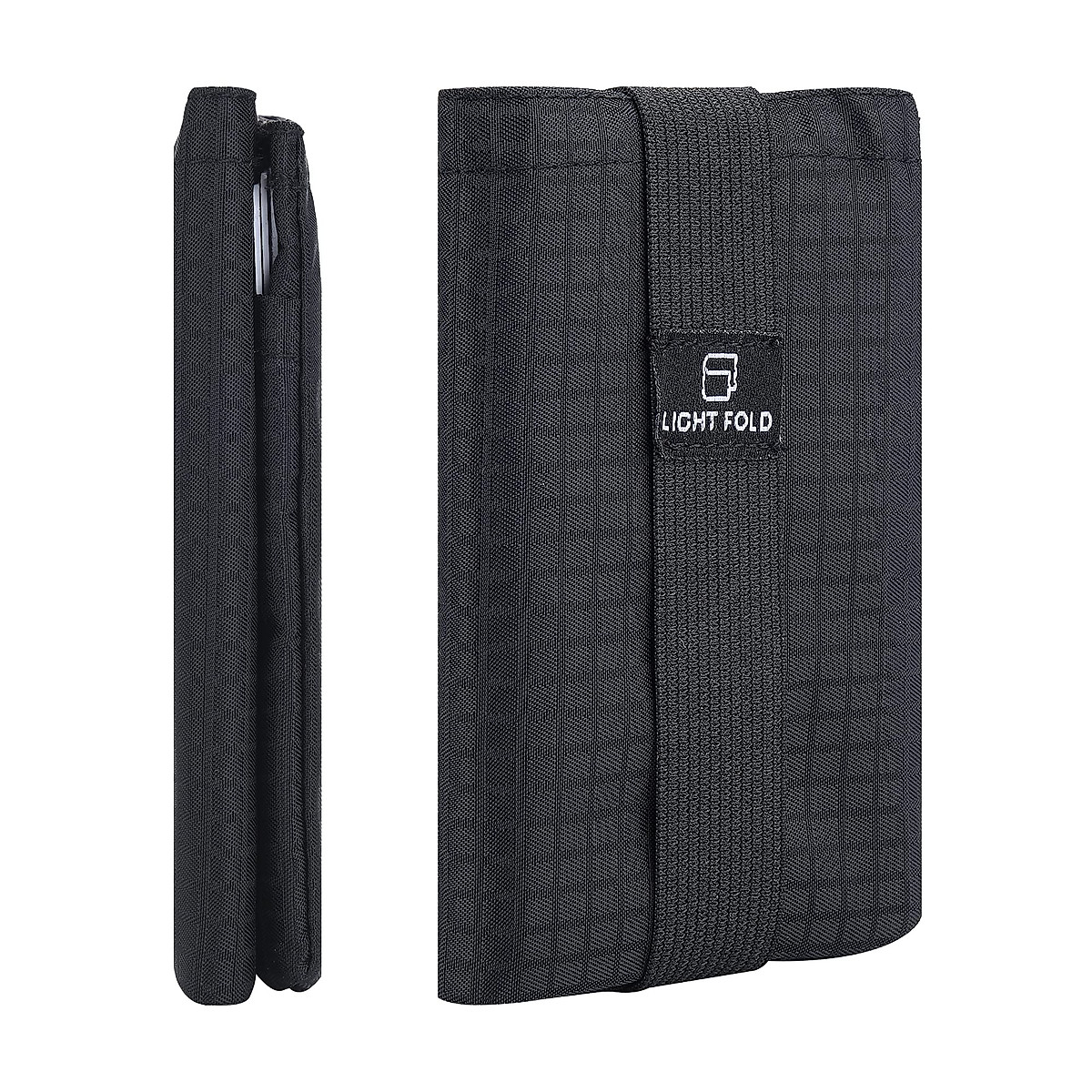 LIGHT FOLD Slim Minimalist Wallets for Men Trifold Nylon Card Holder Men's Wallet Ultra Thin & Stylish Design Front Pocket Wallet with RFID Blocking Hold Up to 12 Cards & Cash